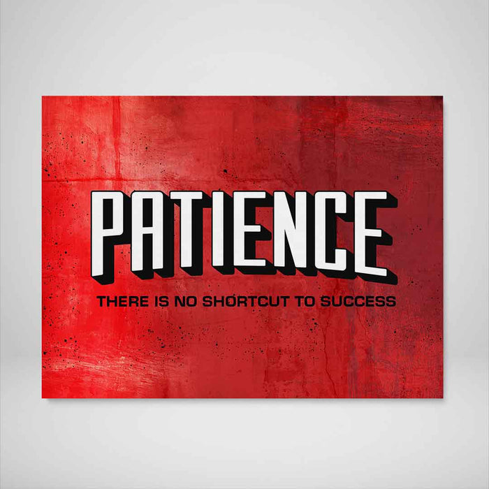 Patience Inspirational Wall Art Motivational Poster Canvas Print